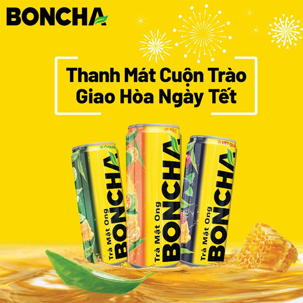 Trà mật ong BONCHA: Thanh mát cuộn trào giao hòa ngày Tết