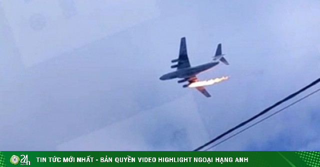 VIDEO: II-76 Nga chở 15 người rơi khi vừa cất cánh