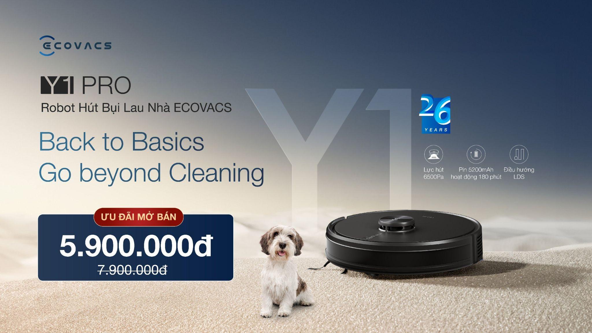 Loạt sản phẩm "đinh” từ Ecovacs vừa ra mắt người dùng Việt: X2 COMBO, T30 Pro Omni và bộ đôi Y1 ...