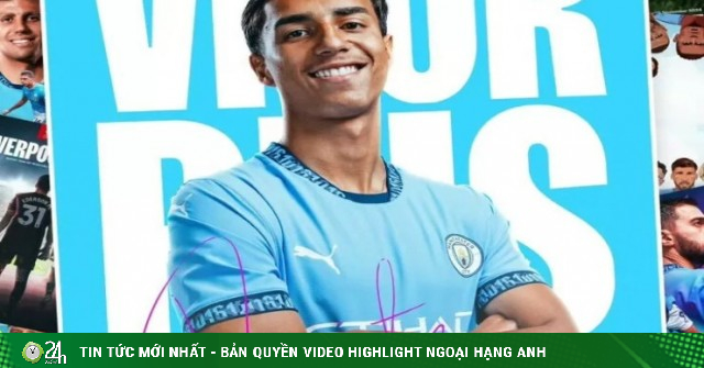 Man City công bố tân binh kỷ lục Vitor Reis, chờ ra mắt ở đại chiến Chelsea