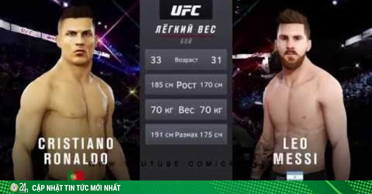 Messi và Ronaldo bất ngờ đấu võ UFC, xoay 360 độ knock-out tàn khốc