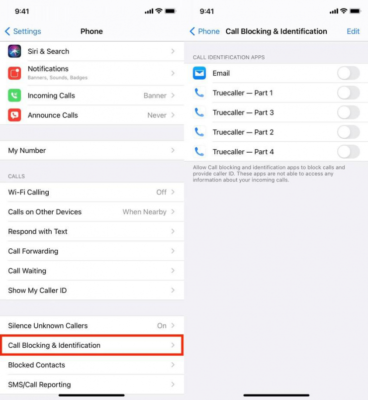 Cách chặn cuộc gọi rác trên iPhone