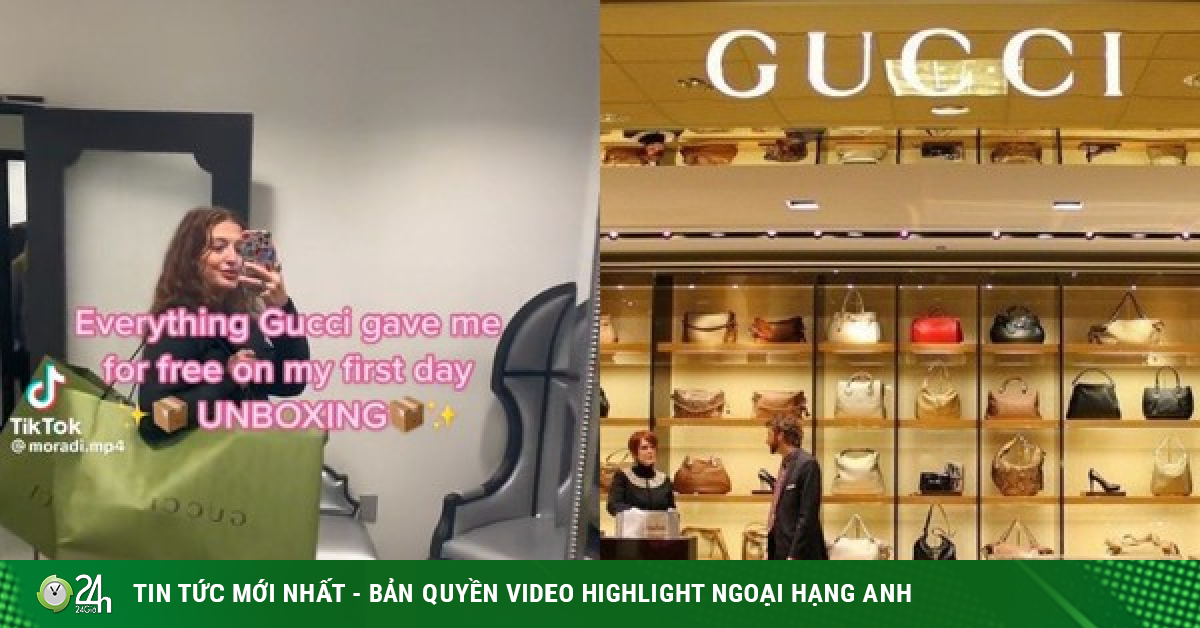 Excited to post a clip of “unboxed” Gucci gifts, the employee who just ... Excited to post a clip of “unboxed” Gucci gifts, the employee who just ...