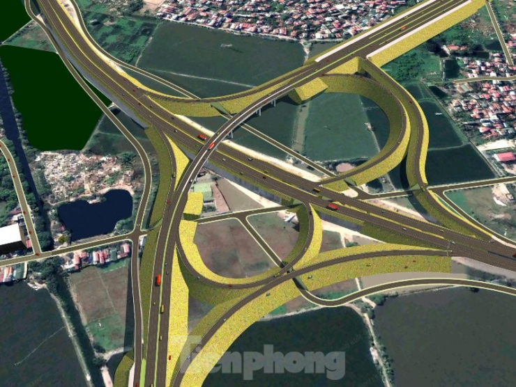 Hình ảnh thiết kế nút giao 3.200 tỷ đồng "xóa" ùn tắc cửa ngõ nam Hà Nội