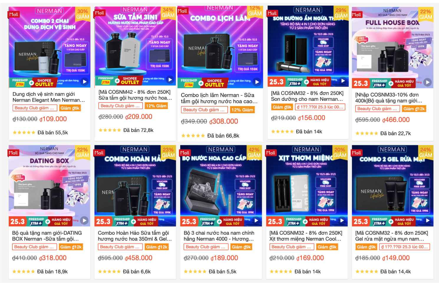 Nerman - Thương hiệu chăm sóc cho nam được yêu thích