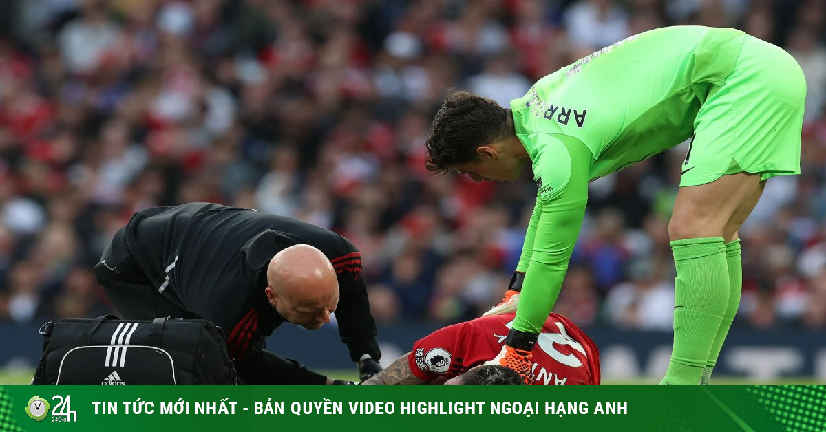 MU thiệt quân nghiêm trọng: Antony rời sân bằng cáng, Shaw nguy cơ lỡ ...