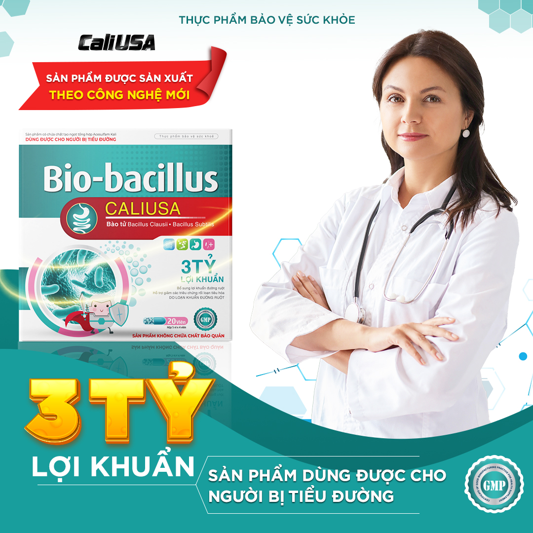 Thực phẩm bảo vệ sức khỏe Bio-bacillus CALIUSA hỗ trợ giảm các triệu ...