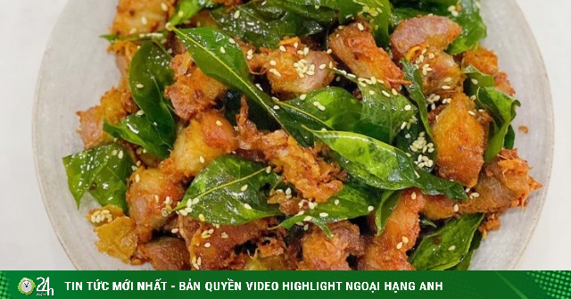 Thịt ba chỉ chao riềng mẻ giòn rụm, thơm nức thành mồi nhậu ngon xuất sắc