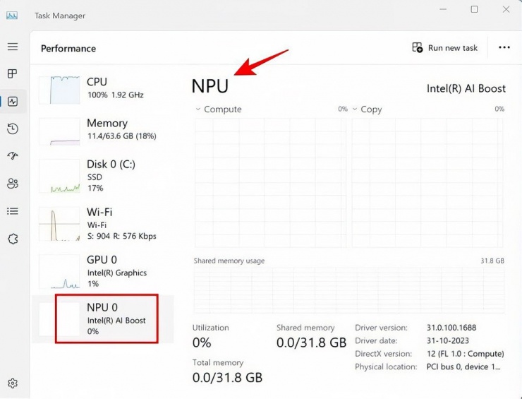 Cách kiểm tra máy tính có hỗ trợ AI hay không