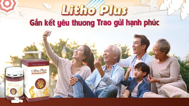 Litho Plus - Canxi hữu cơ từ tảo biển đỏ an toàn lành tính chuẩn Đức cho mẹ bầu