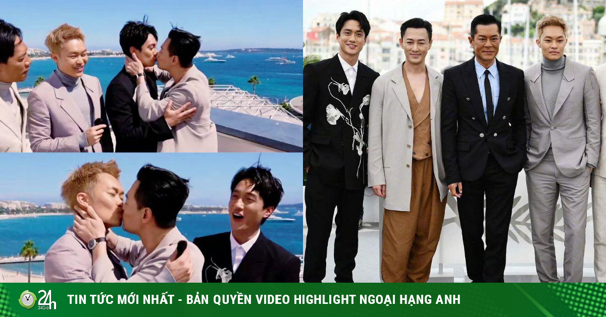 Diễn viên đình đám TVB - Lâm Phong gây sốc khi khóa môi ba chàng trai tại LHP Cannes