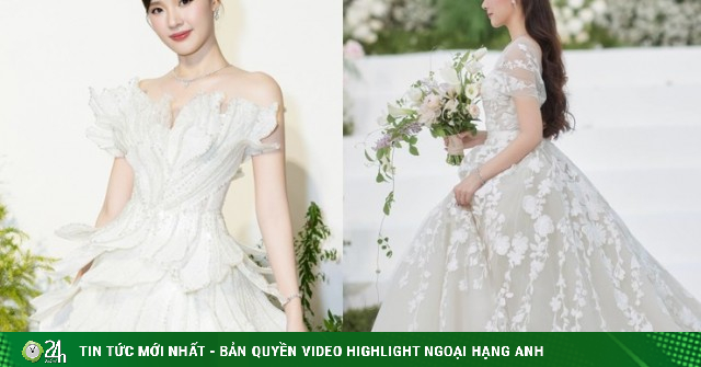 4 mẫu váy cưới giúp Midu ghi điểm