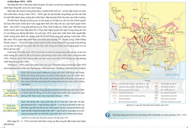 SGK viết gì về Chiến dịch Hồ Chí Minh và giáo viên lịch sử dạy như thế nào?