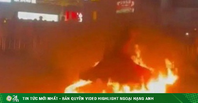 Người đẹp bị bỏng khi biểu diễn múa "váy lửa"