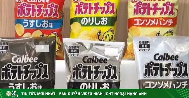 Công ty Nhật ra mắt gói snack đen trắng vì thiếu mực in