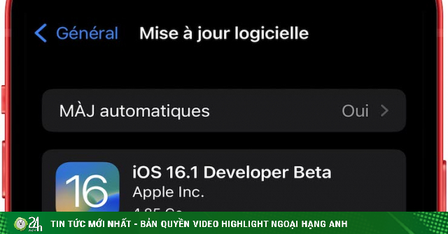 Vừa phát hành iOS 16.0, Apple đã tung thêm iOS 16.1 beta 1