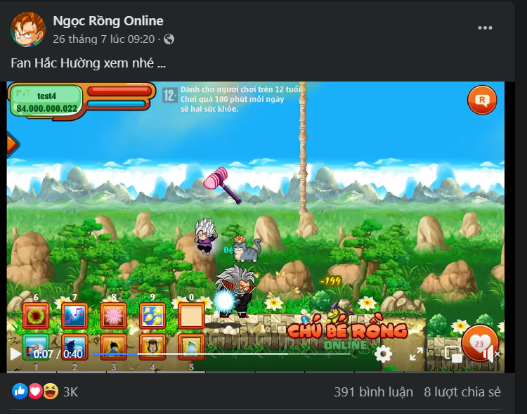 Ngọc Rồng Online (Chú Bé Rồng): Game nhập vai hấp dẫn dựa trên bộ ...