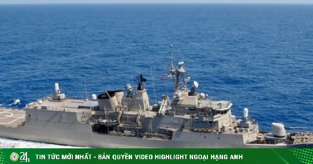 VIDEO: UAV Houthis bay chiến thuật giữa biển nhưng vẫn bị tàu chiến Hy ...