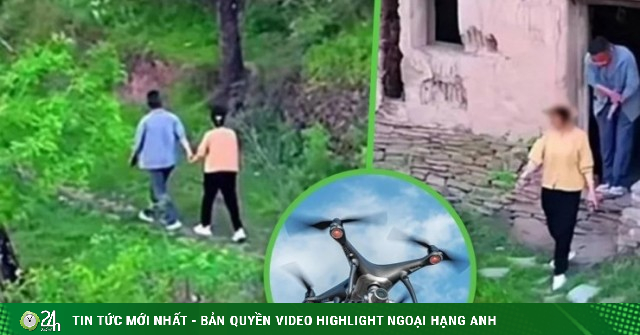 Dùng UAV, chồng phát hiện vợ ngoại tình trên núi