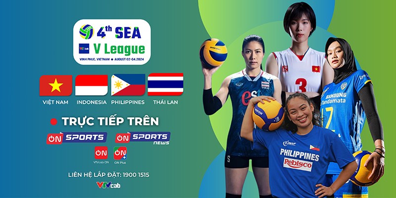 Xem trọn vẹn giải bóng chuyền nữ Đông Nam Á SEA V.League trên VTVcab