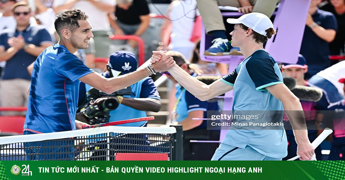 Video tennis Sinner - Tabilo: 81 phút tốc hành, giật vé tứ kết (Rogers Cup)