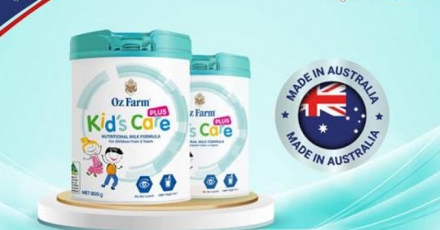 Sữa Kid's Care Plus nhập khẩu nguyên lon từ Úc đã có mặt tại Việt Nam