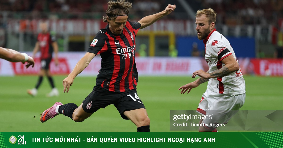 Video bóng đá AC Milan - Bari: Modric ra mắt, nhẹ nhàng đi tiếp (Coppa ...