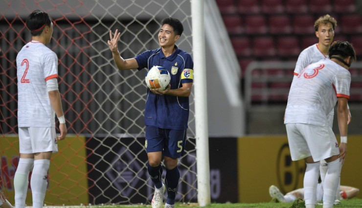 Video bóng đá U23 Thái Lan - U23 Mông Cổ: Hat-trick đẳng cấp, tưng bừng 6 bàn (U23 châu Á)