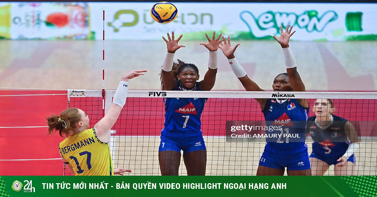 Kết quả bóng chuyền nữ Brazil - Pháp: Đỉnh cao so tài, set 2 siêu kịch ...