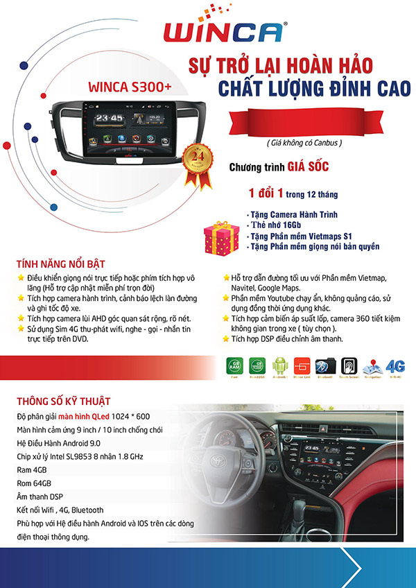 Thiết kế đúng gu, làm chủ công nghệ: màn hình DVD ô tô Winca gây bão