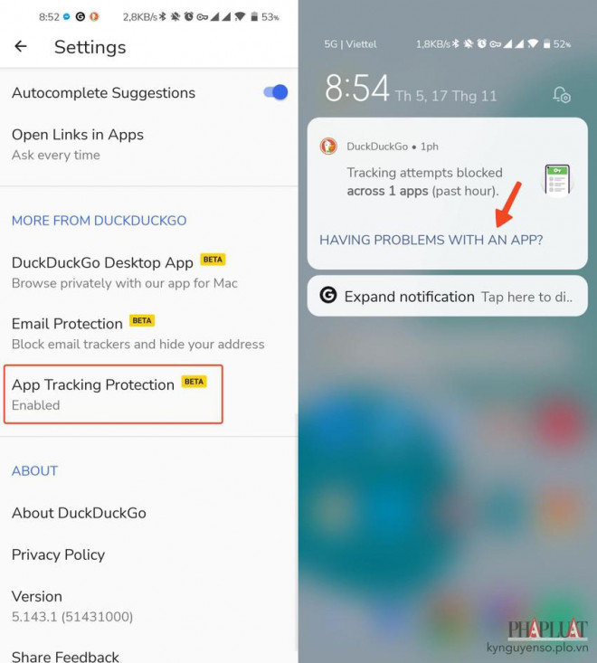 Bật tính năng App Tracking Protection để hạn chế bị theo dõi trên Android