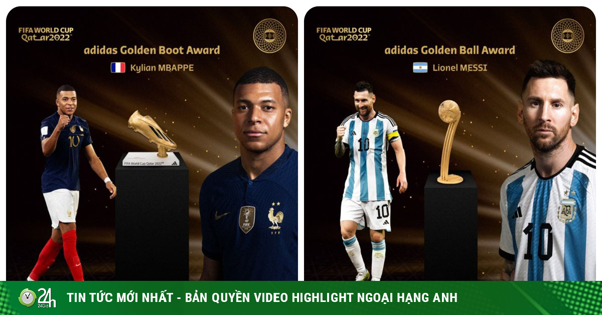 World Cup hạ màn nghẹt thở: Mbappe đoạt Vua phá lưới, Messi ẵm Quả bóng vàng