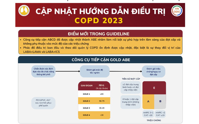 Cập nhật xu hướng cải thiện COPD mới nhất giảm đờm, ho, khó thở