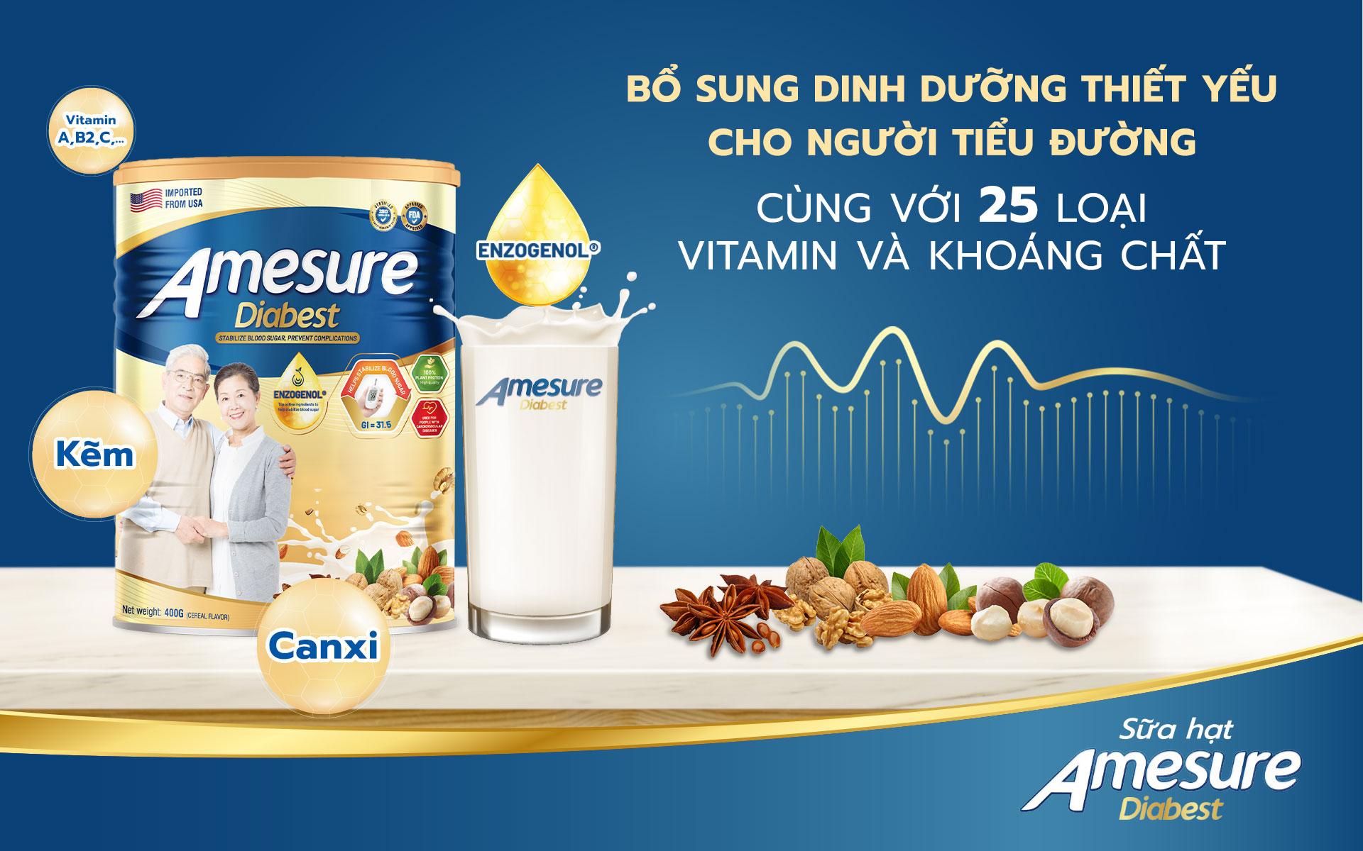 Sữa hạt Amesure - Bữa ăn dinh dưỡng toàn diện, hiệu quả cho người bệnh ...