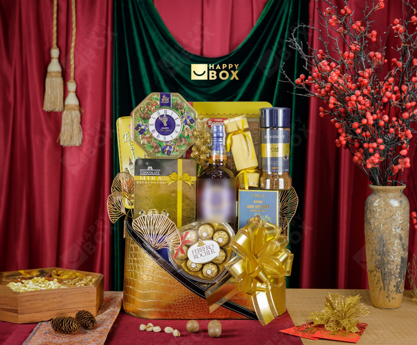 Giỏ quà Tết 2024 bộ sưu tập quà tặng sang trọng và độc đáo của Happybox