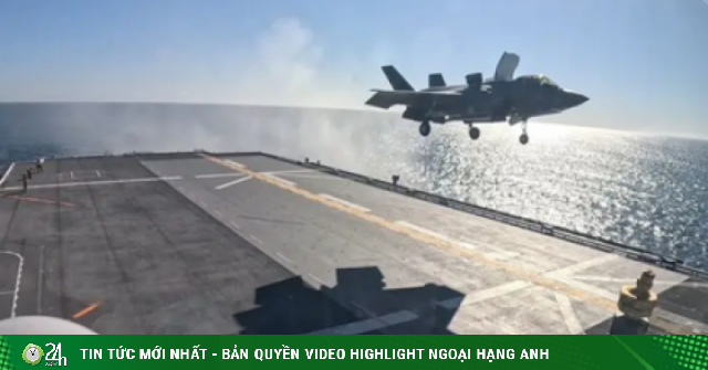 Tiêm kích tàng hình F-35B thực hiện cuộc hạ cánh "lịch sử” trên chiến hạm