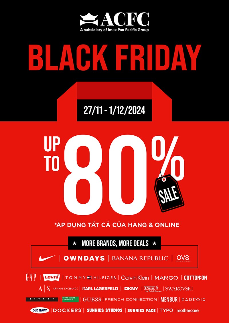 ACFC Black Friday 2024: Săn deal hot cùng Nike, Owndays, Banana ...