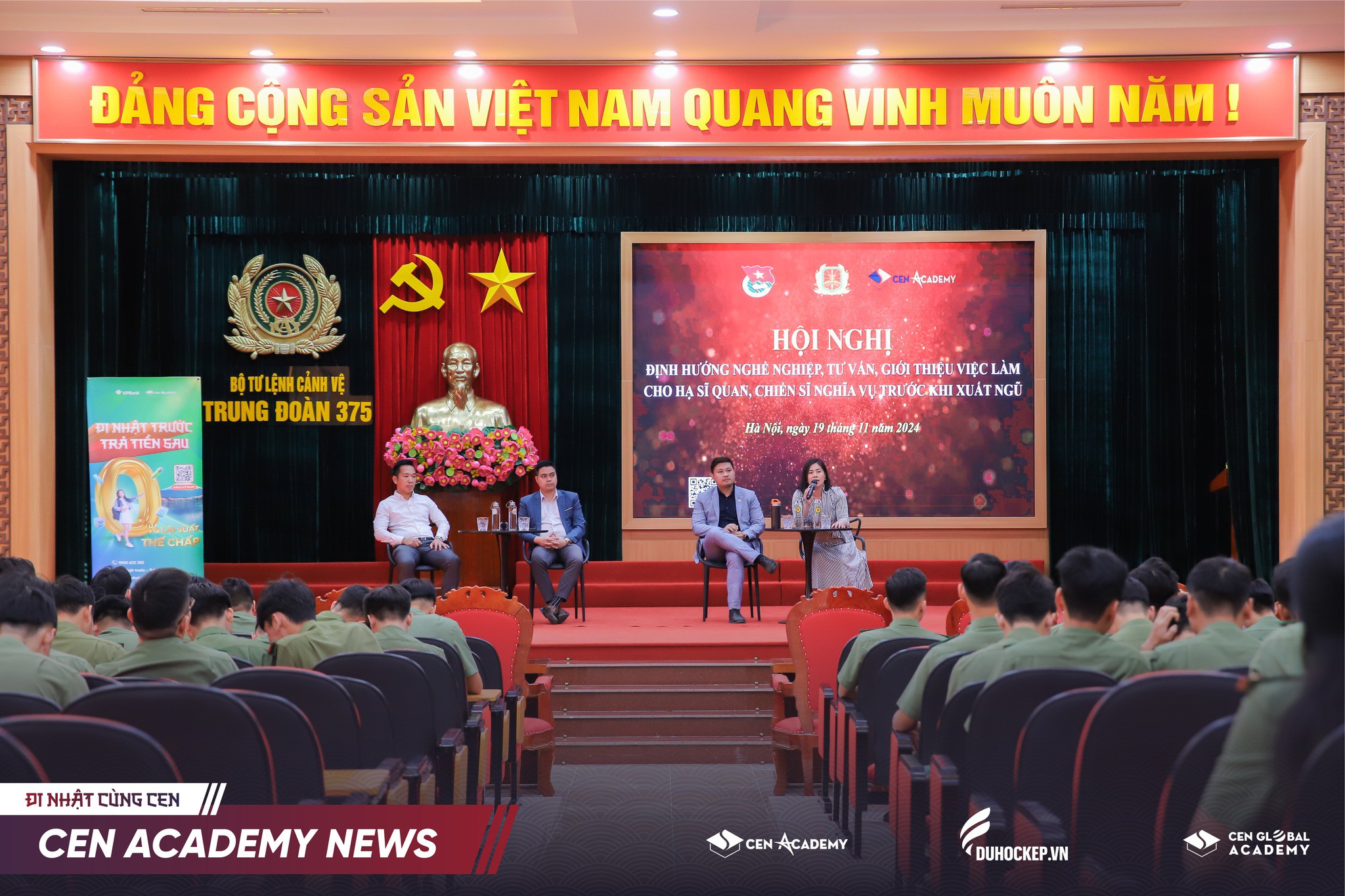 Cen Academy đồng hành định hướng nghề nghiệp cho chiến sĩ trẻ trước khi ...