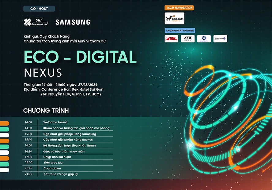 Eco-Digital Nexus 2024 - Sự kiện kết nối công nghệ và phát triển bền vững