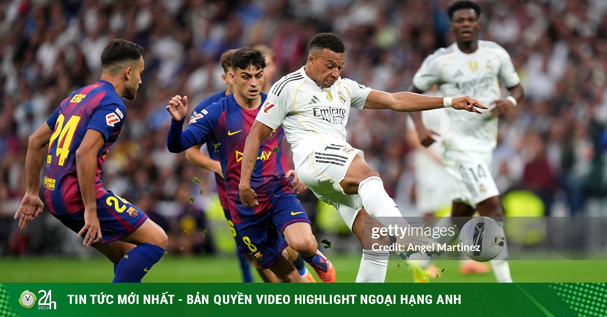 Video bóng đá Real Madrid - Barcelona: Điểm nhấn Mbappe, VAR & thẻ đỏ ...
