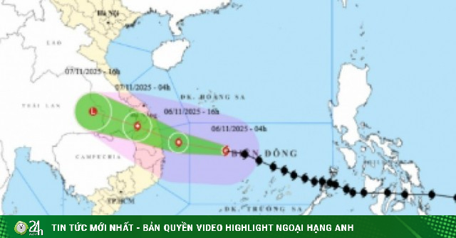Bão số 13 Kalmaegi vẫn mạnh cấp 14, giật cấp 17, cách Quy Nhơn 310km